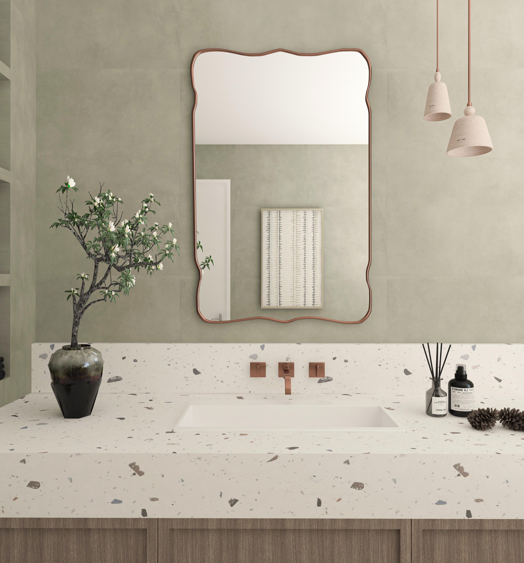 Lapseki Asymmetrical Mirror | Alpken.com